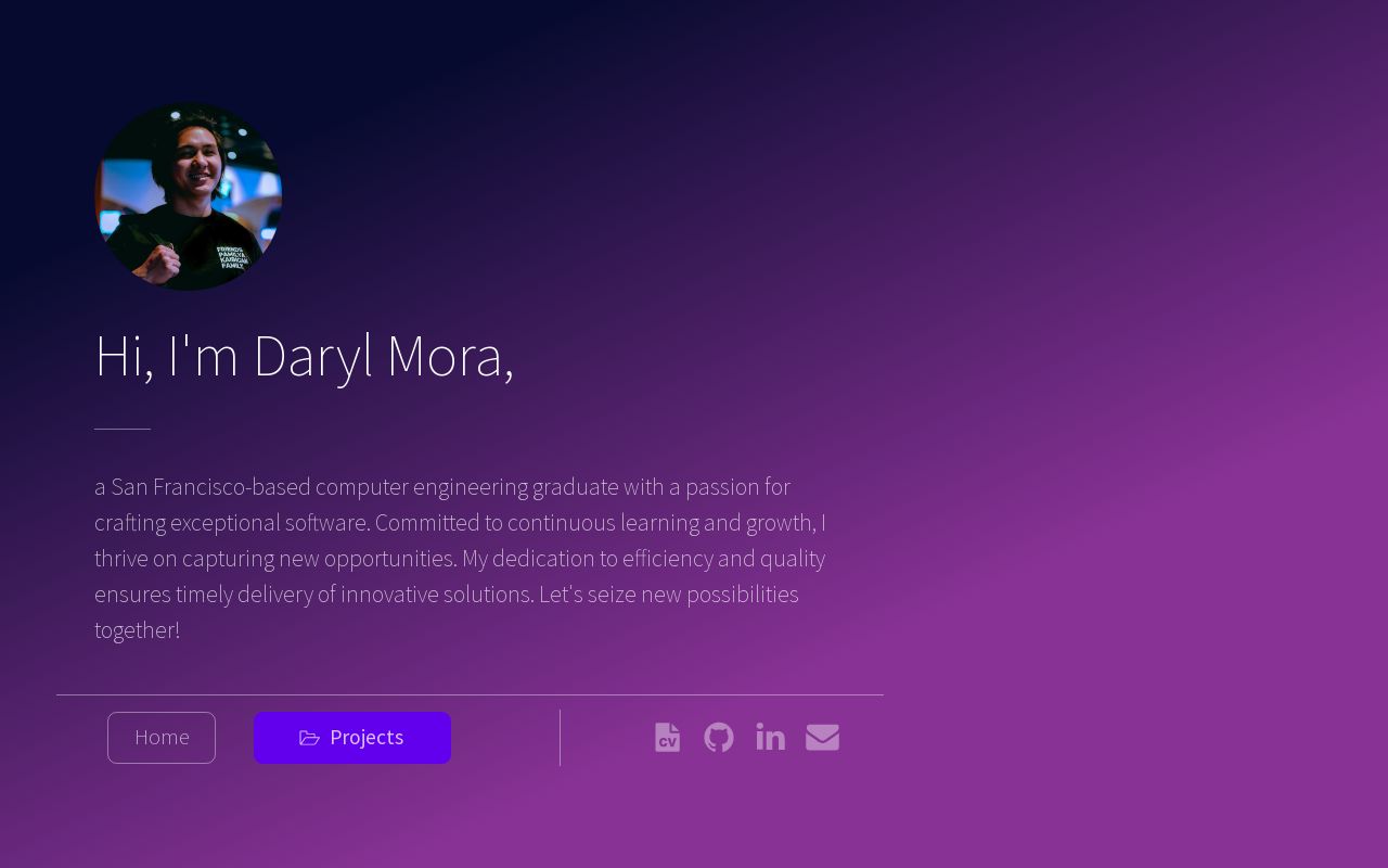 Daryl Mora - Full Stack Software Engineer